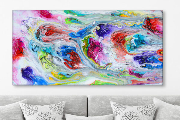 Unique original abstract art in beautiful modern colors - Contemporary ...