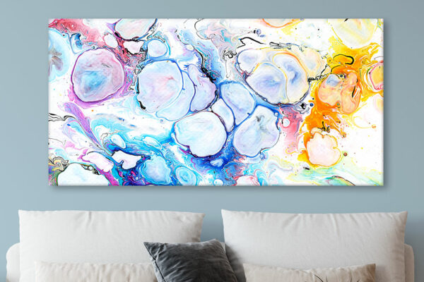 Unique original abstract art in beautiful modern colors - Contemporary ...